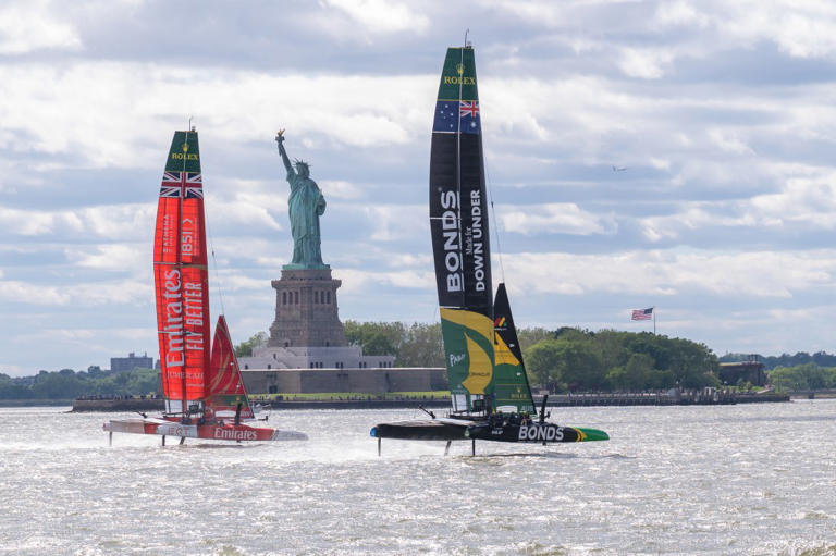 SailGP’s high-speed boat race draws a chic crowd to Governors Island