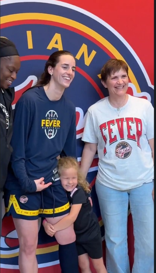 This young Caitlin Clark fan couldn’t wait for her big moment
