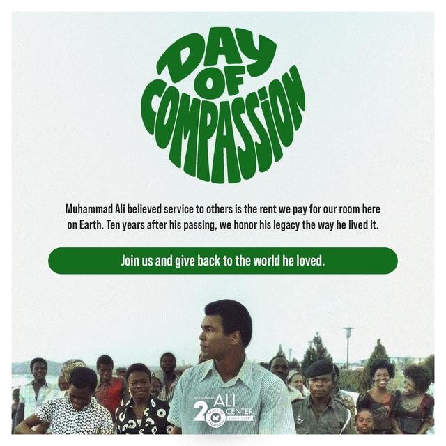 Muhammad Ali Center announces inaugural Day of Compassion