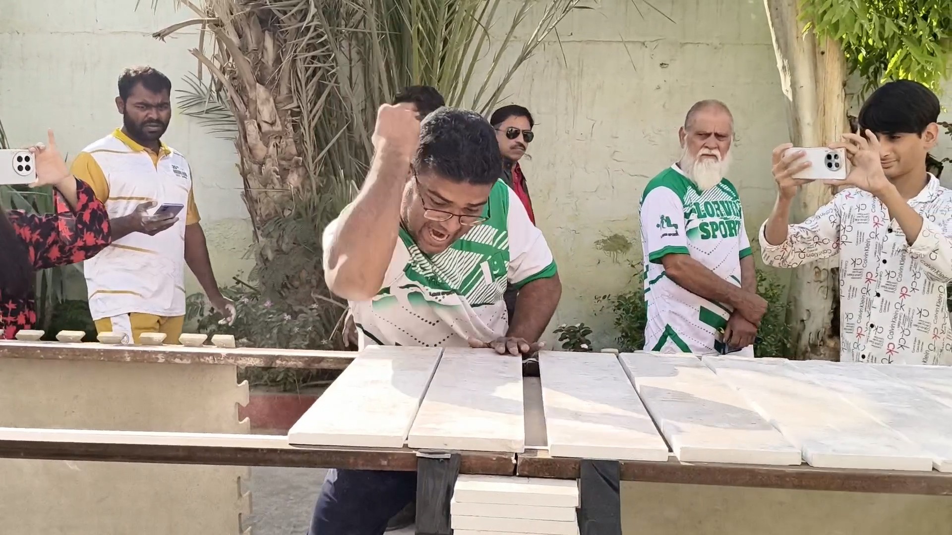 Most marble slabs broken with the elbow in one minute - 108 by Muhammad ...