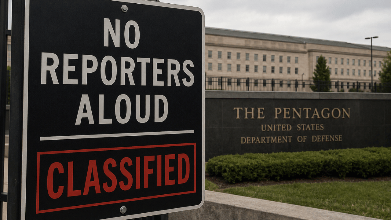 Reporters wanted answers — the Pentagon just gave them a locked door