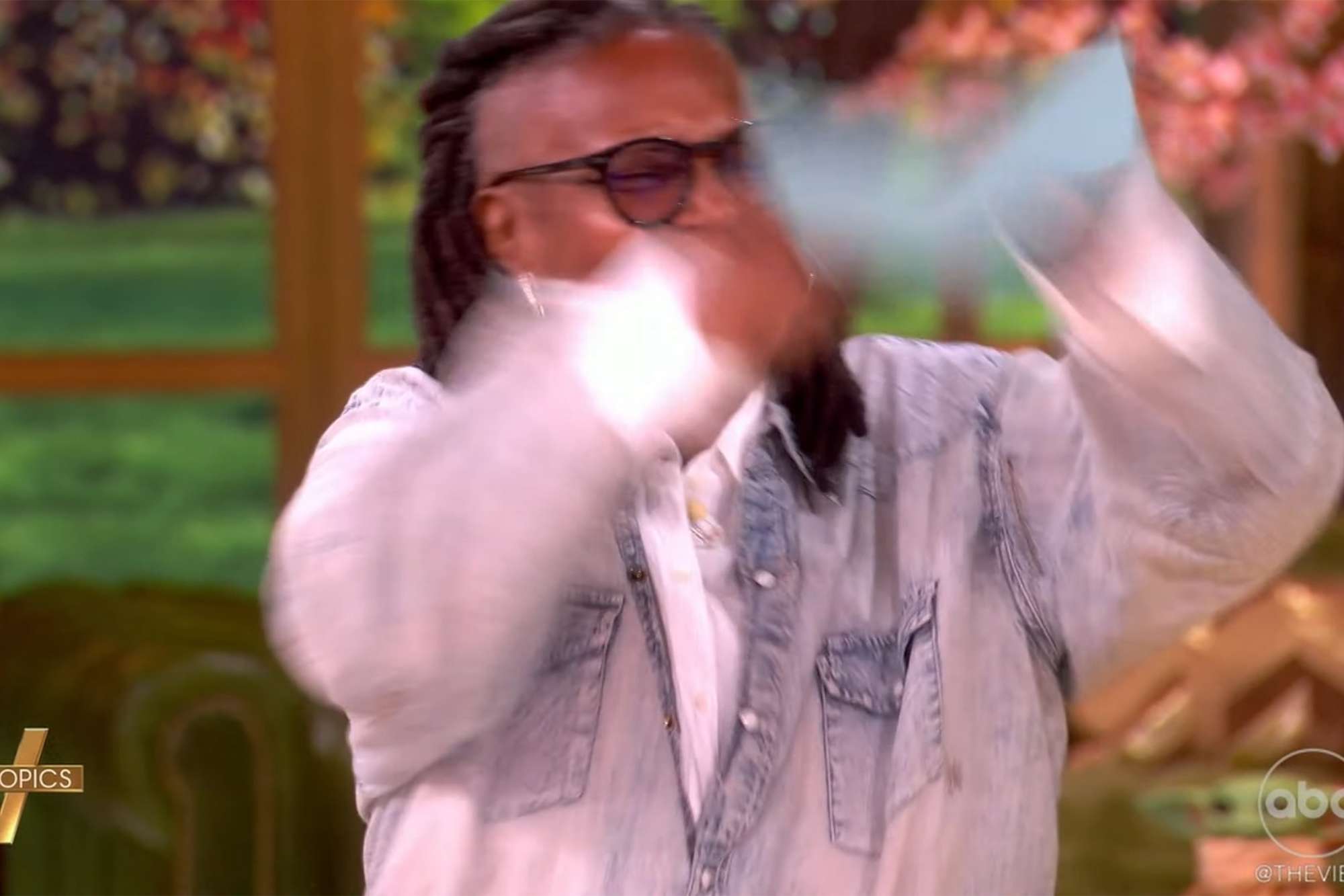 Whoopi Goldberg throws cue cards at “The View” table after cohosts ...