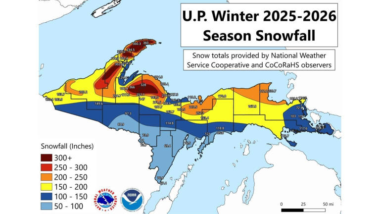 Winter's over, what were those final snowfall totals up north?