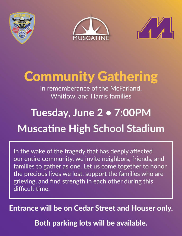 Community vigil scheduled at high school stadium for Muscatine shooting ...