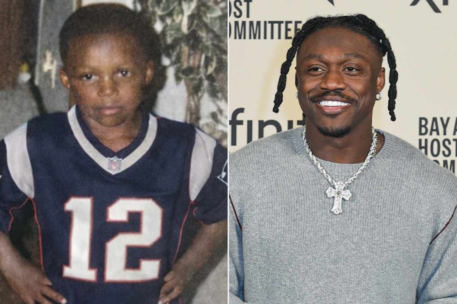 AJ Brown shares photos of himself wearing Tom Brady jersey as a child ...