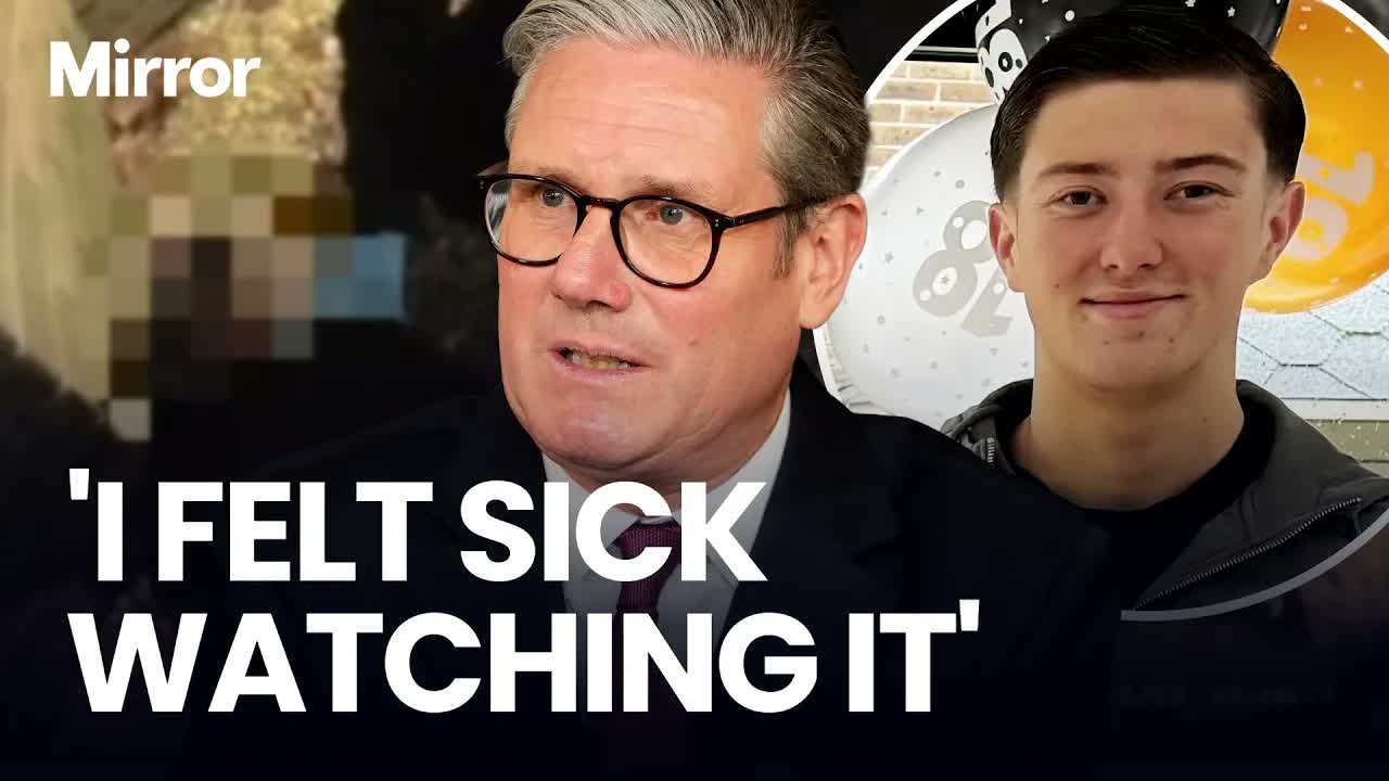 Keir Starmer reacts to 'harrowing' bodycam footage of Henry Nowak's murder
