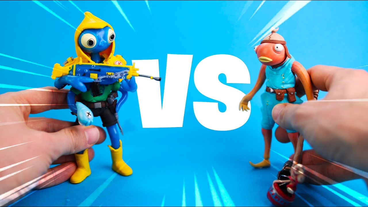 I made a clay showdown: Squibbly vs Fishstick!