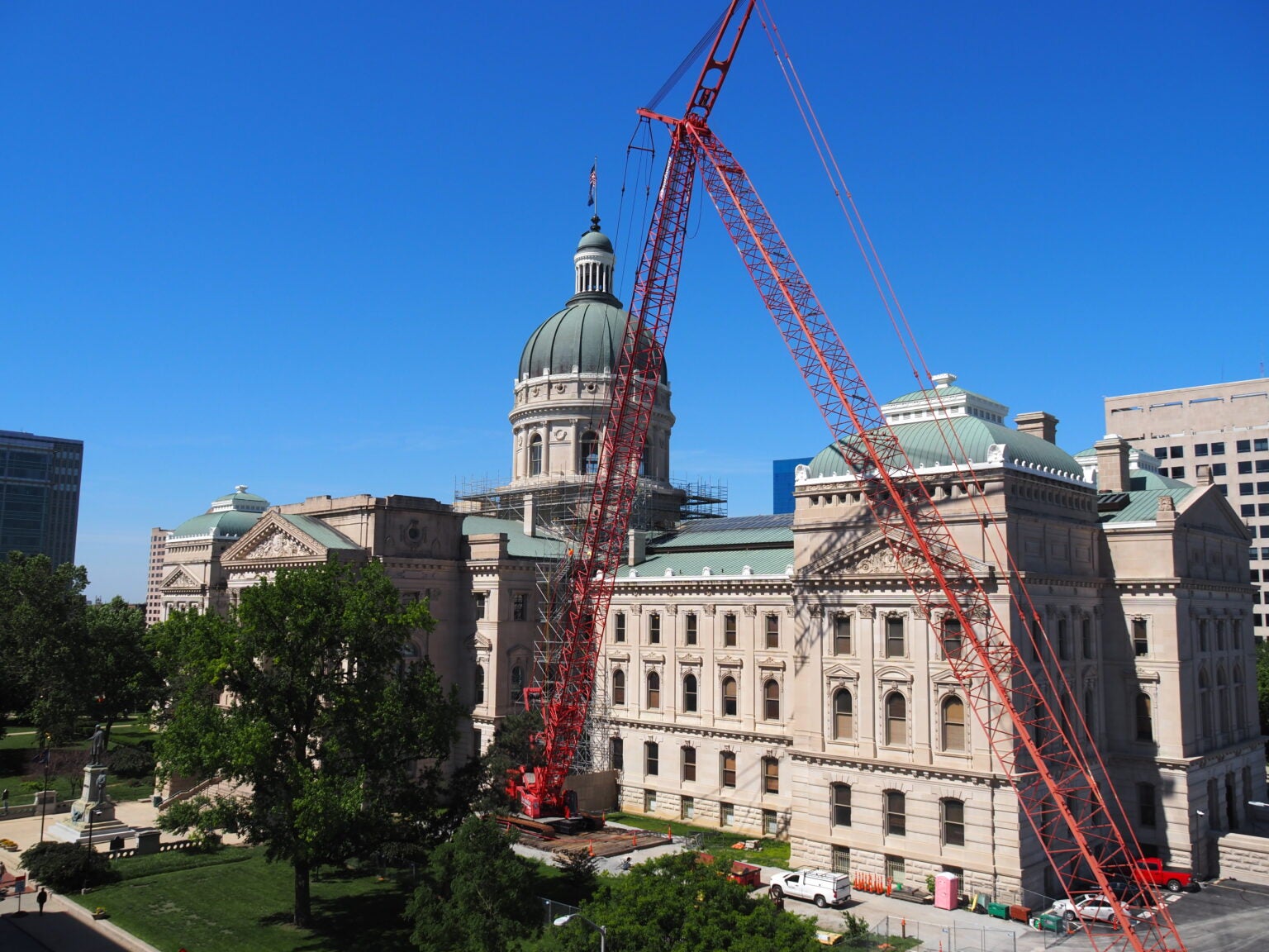 Indiana Statehouse dome project sees delay, higher budget