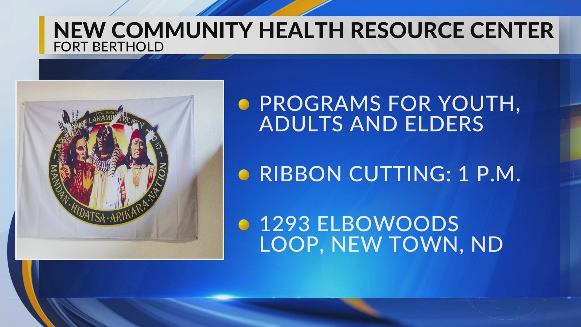 MHA Nation holding grand opening for new community health resource center
