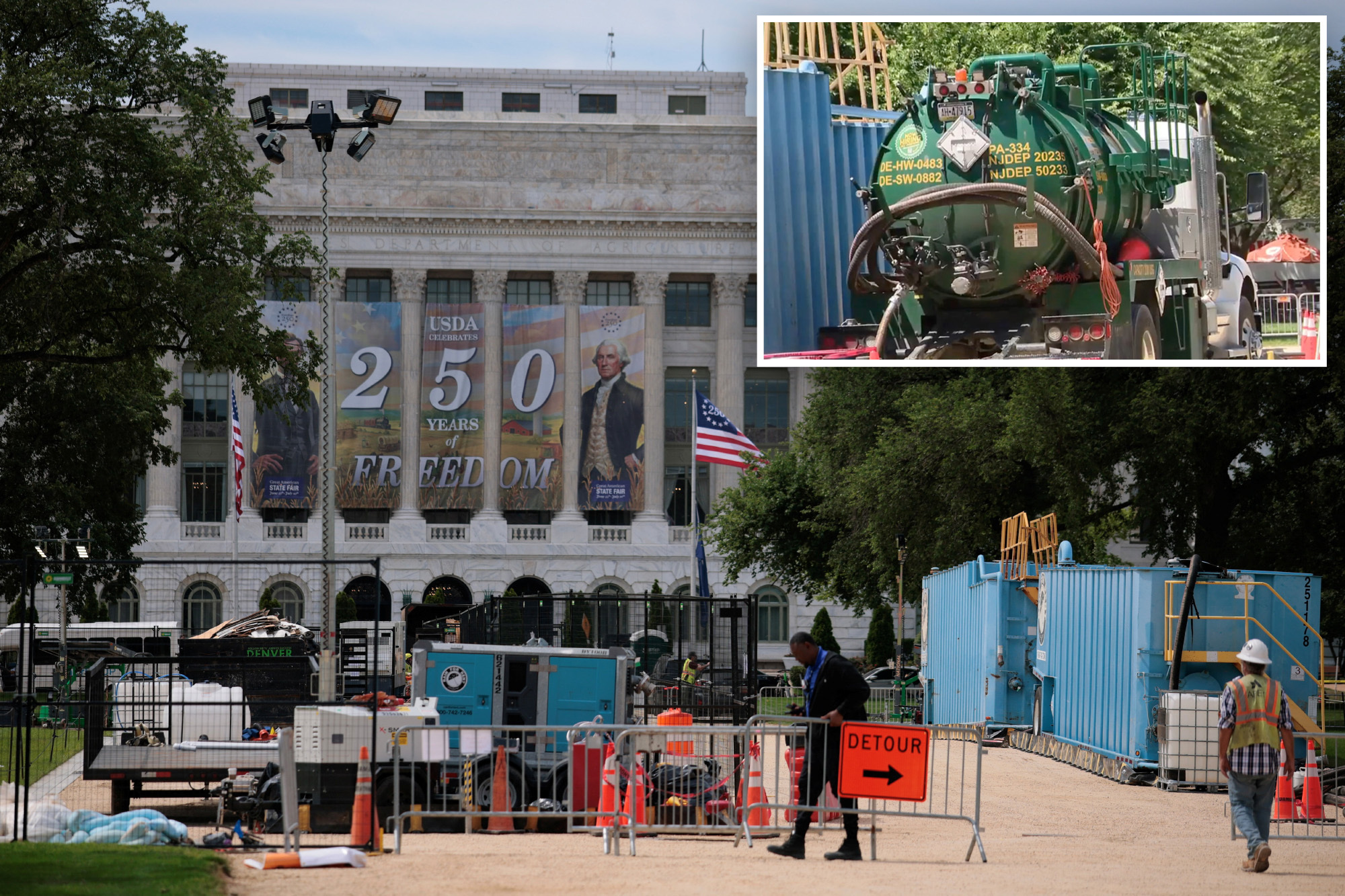 Vandals sabotage Trump’s Freedom 250 event on National Mall ...