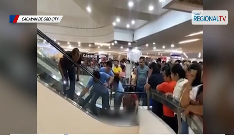 5-year-old boy's hand gets caught in Cagayan de Oro mall escalator