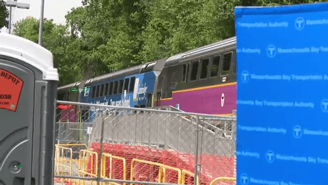 Massachusetts leaders celebrate upgraded MBTA Foxboro Station ahead of ...