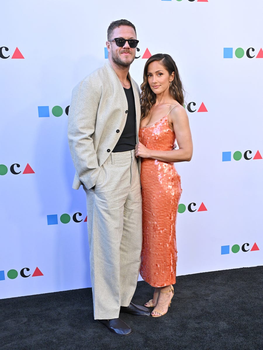 Minka Kelly and Dan Reynolds make a stylish red carpet debut