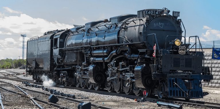 Historic 'Big Boy' locomotive chugs toward the Summit City