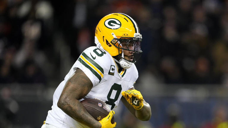Josh Jacobs at practice Tuesday, Matt LaFleur calls it "business as usual"