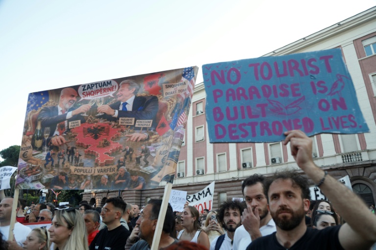 Thousands protest Jared Kushner-linked resort project in Albania