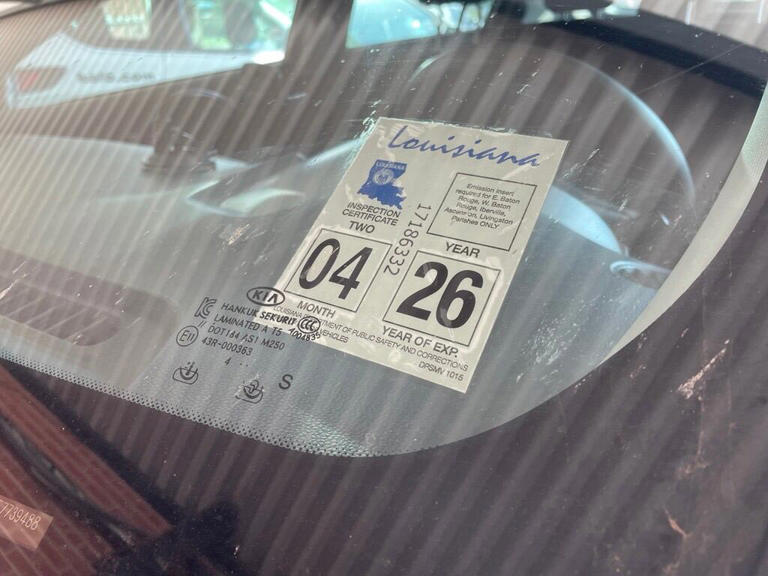 Louisiana drivers will soon say goodbye to inspection stickers