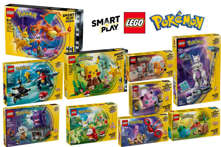 13 set LEGO Pokémon con Smart Play arrivano ad agosto, ma non in Italia