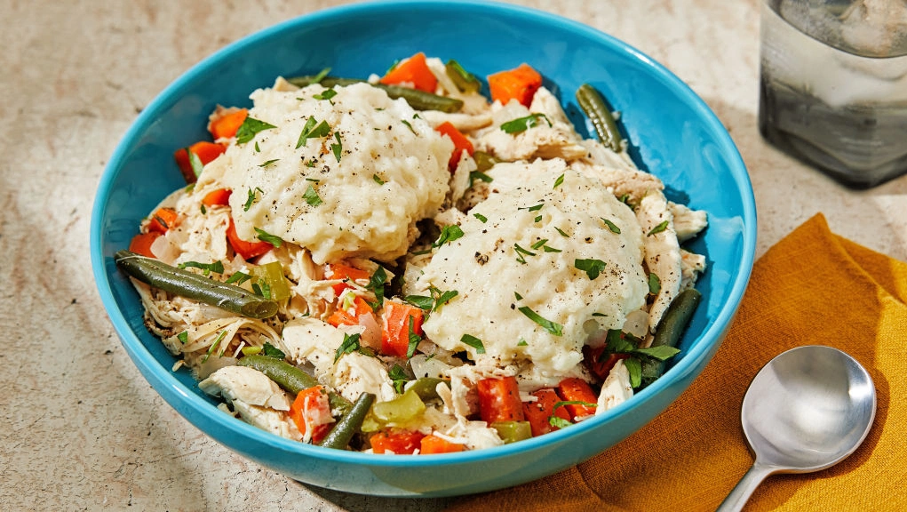 Chicken and dumplings through time and taste