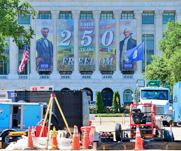 Vandalism cited in fuel leak at WH-backed Freedom 250 event space