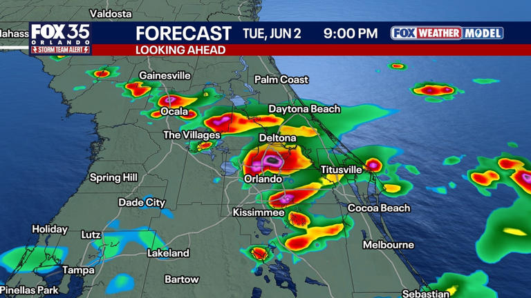 Orlando weather: Timeline of storms expected this evening for parts of ...