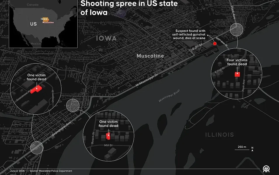 Police probe multi-site Iowa family massacre