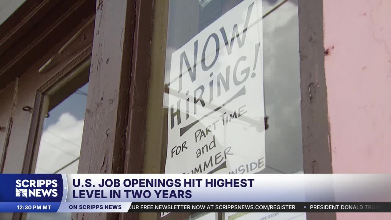 US job openings hit highest level in two years