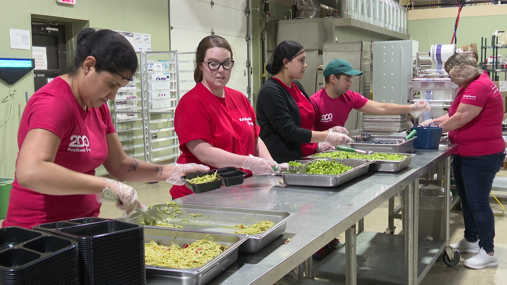 KeyBank volunteers pack summer meals for kids at Cultivate Food Rescue