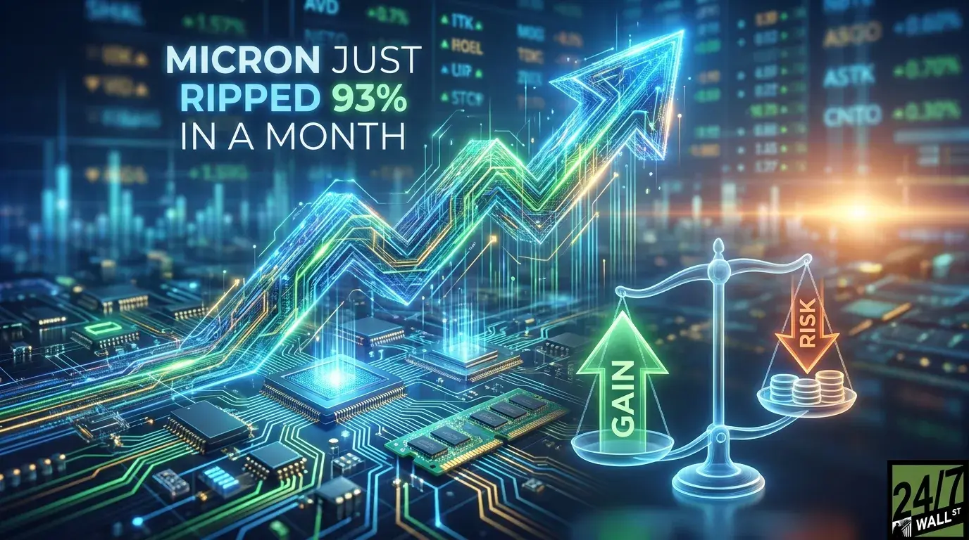 Micron just ripped 93% in a month. Is it time to cash out?