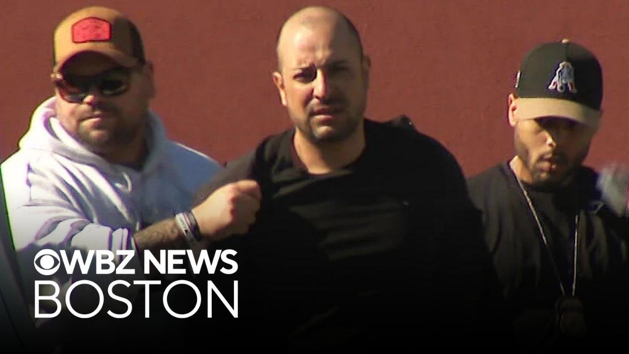 Man charged in wrong-way trooper crash in Massachusetts taken away by ...