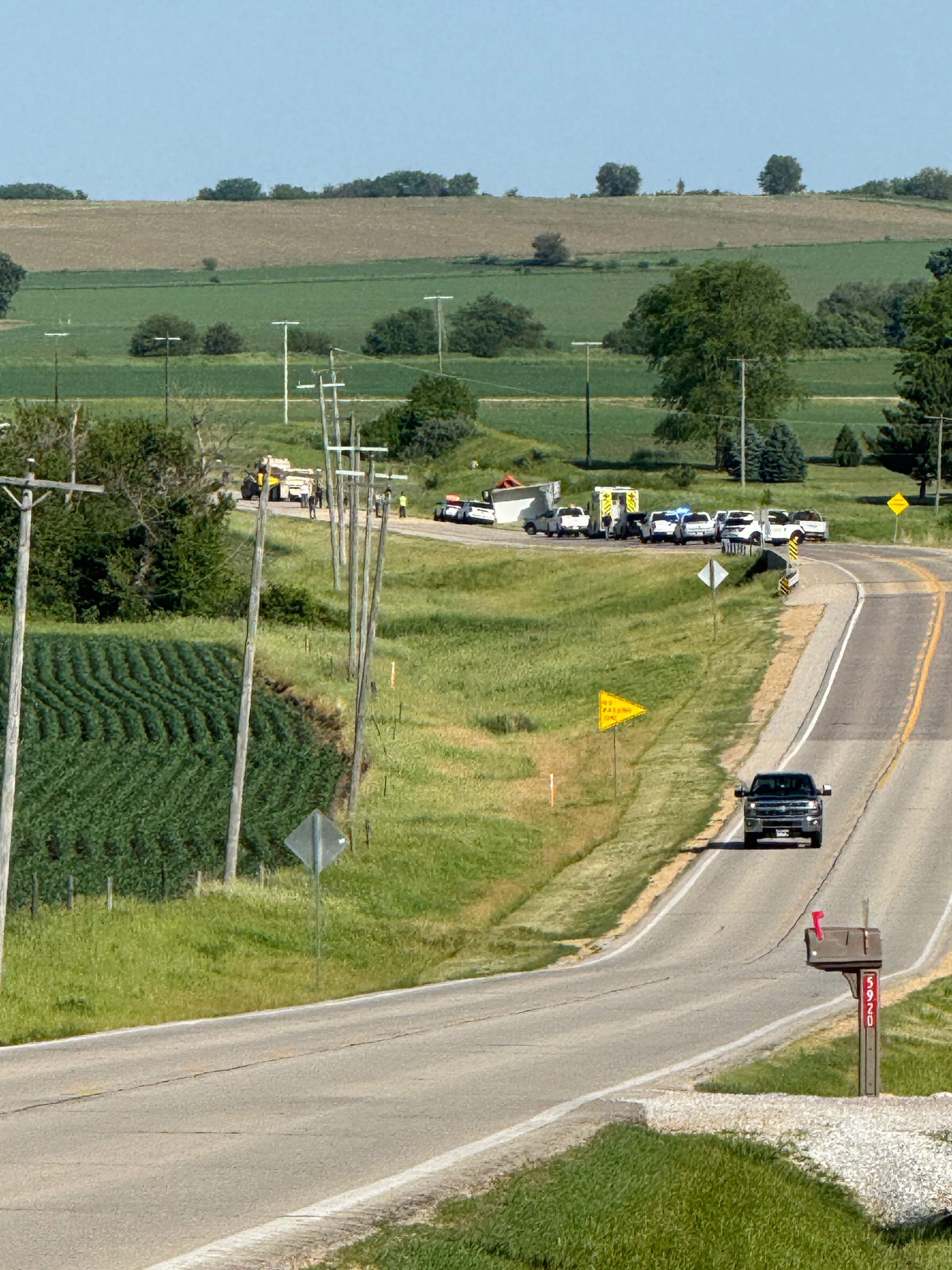 1 killed in dump truck crash