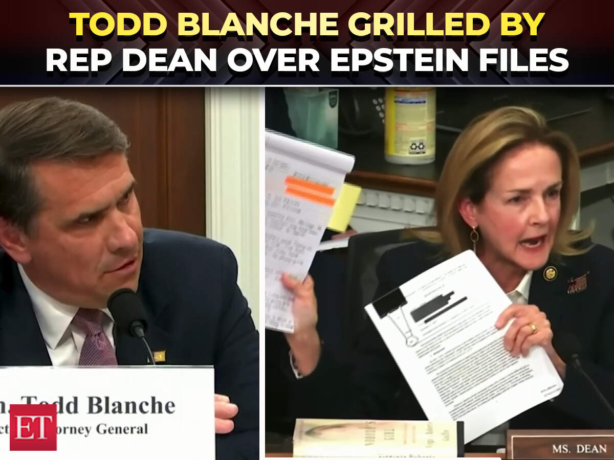 Todd Blanche grilled by Rep Dean over unreleased Epstein files ...