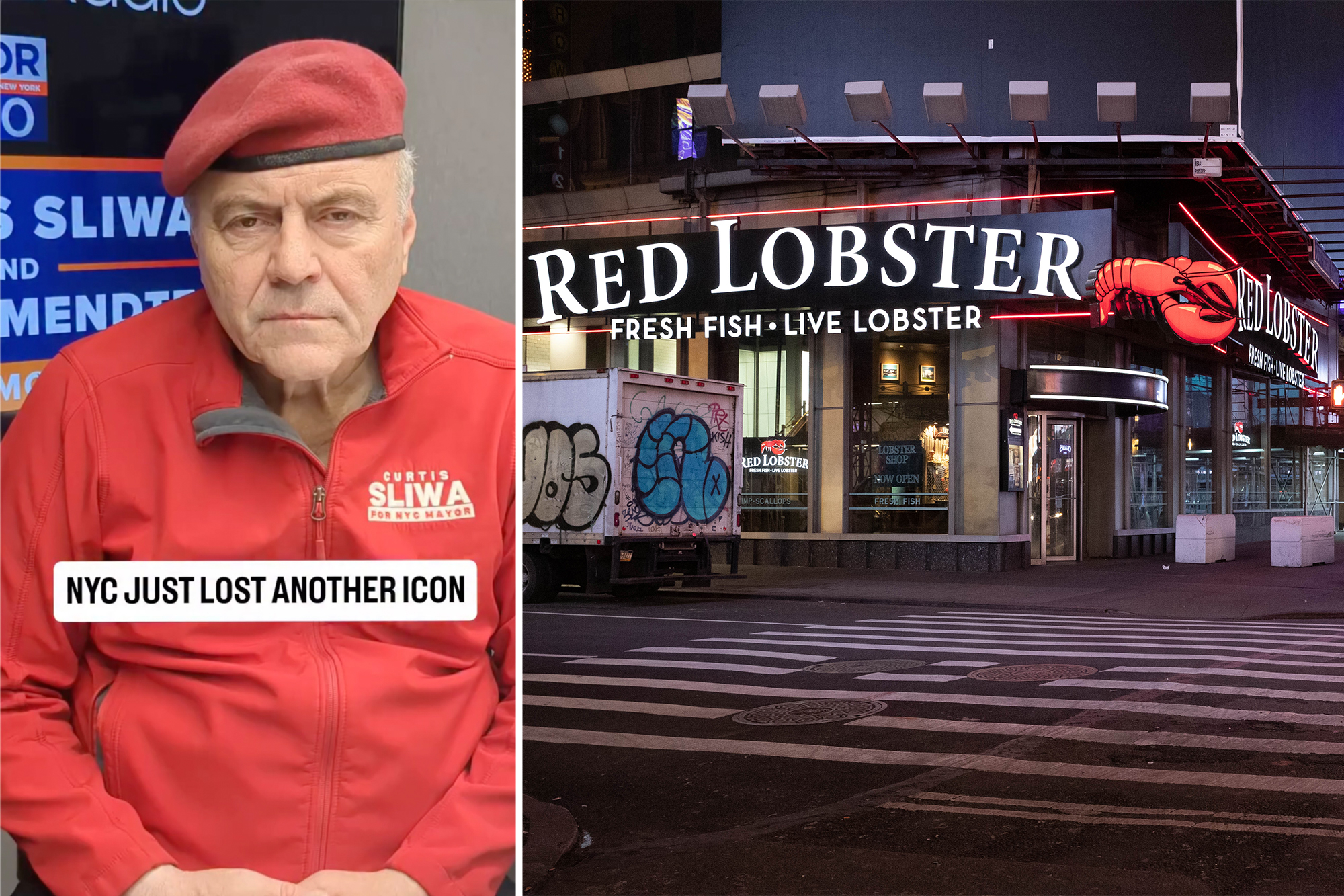 Curtis Sliwa ‘sitting Shiva’ for the Times Square Red Lobster, blames ...