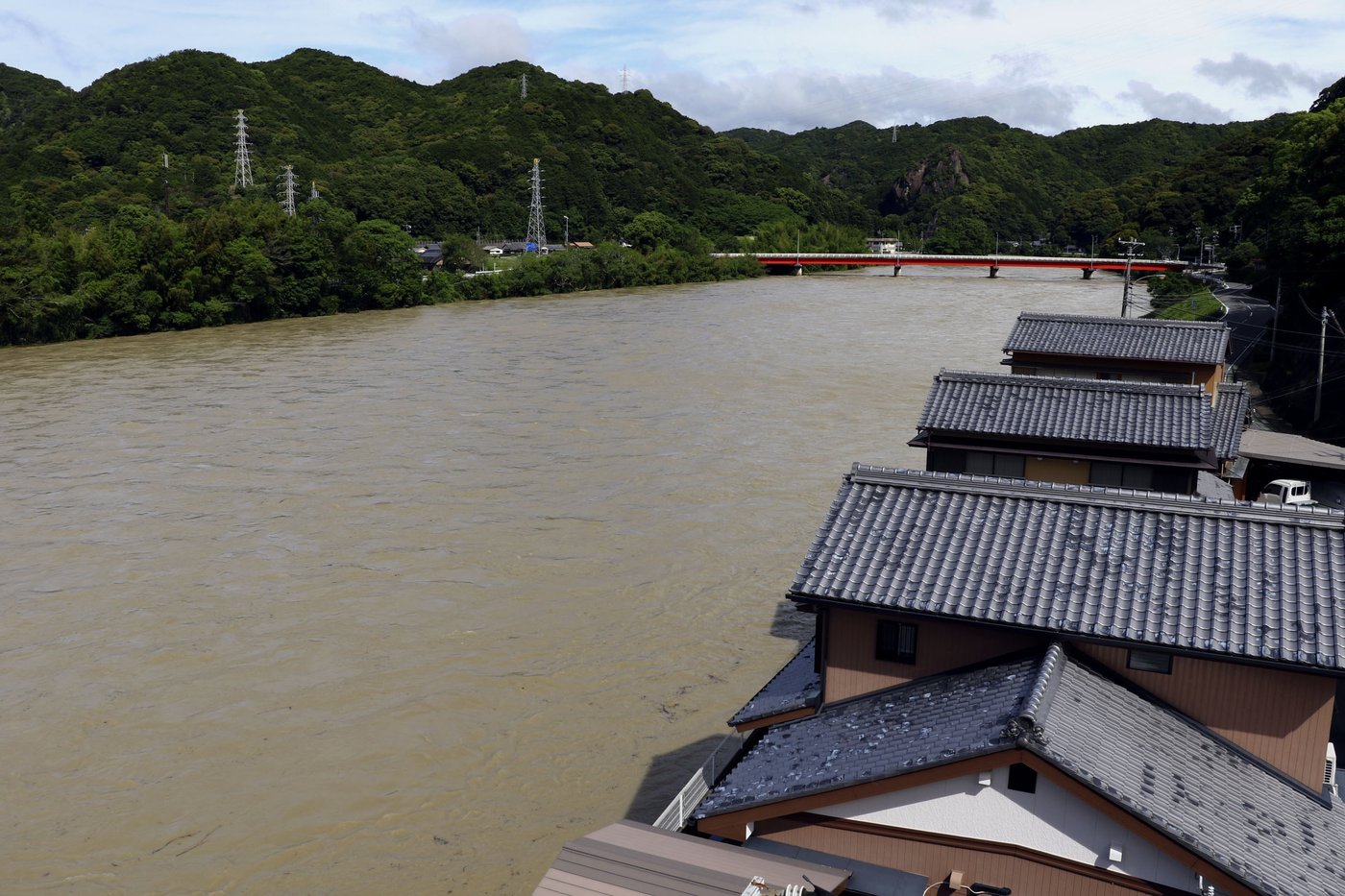Heavy rain from tropical storm raises flood risks in the Tokyo region