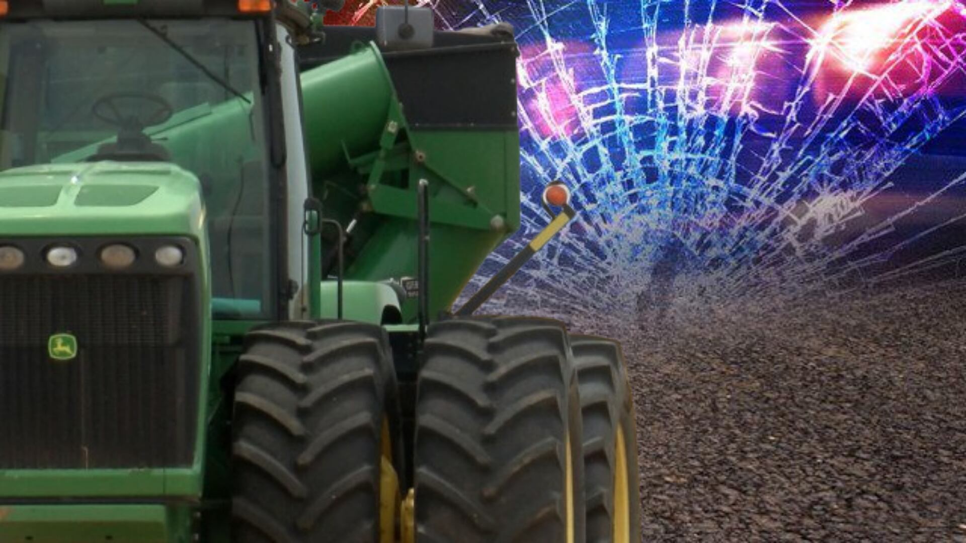 Man dies in tractor-van collision