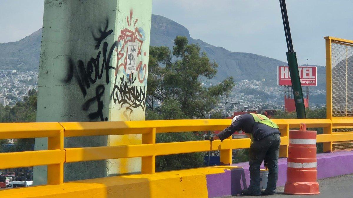 Despintan el morado y regresan el amarillo a vialidades; culpan a ...