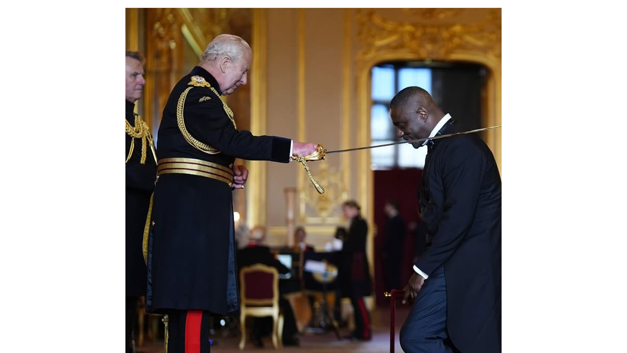 King Charles knights actor Idris Elba for services to young people