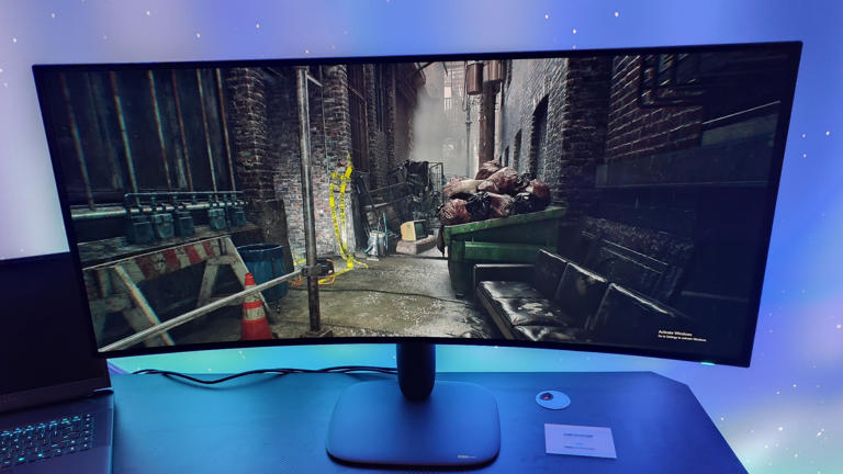 Full stack: Alienware's new 39-inch 5K OLED piles on the RGB layers