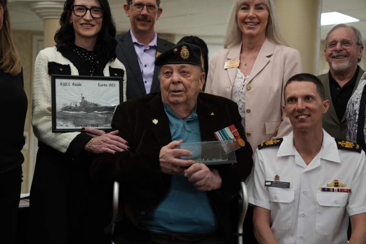 Kelowna veteran surprised with custom model ship after nationwide effort