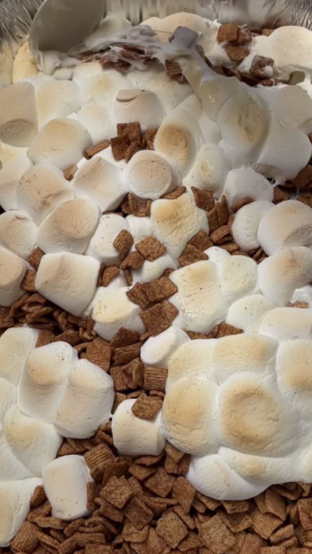 Warm apple pie toast crunch treat for any day