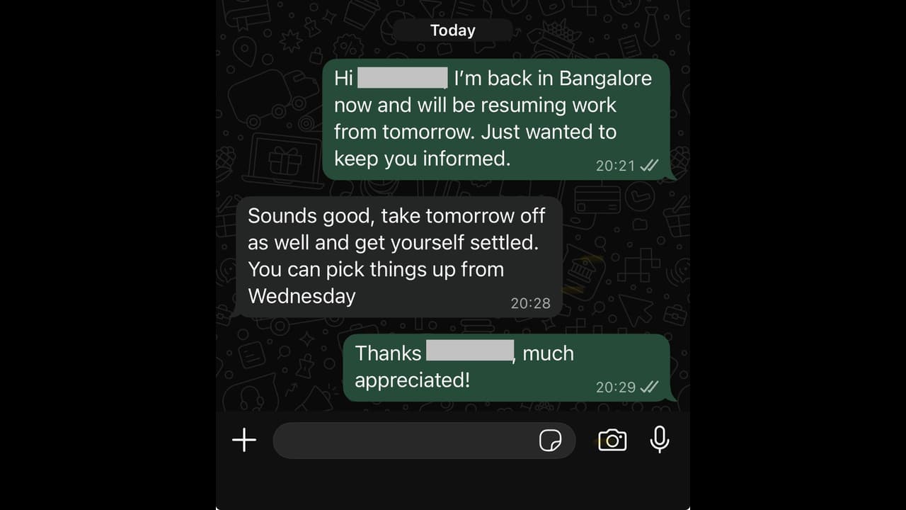 ‘Get yourself settled’: Employee returns after 10-day vacation; boss ...