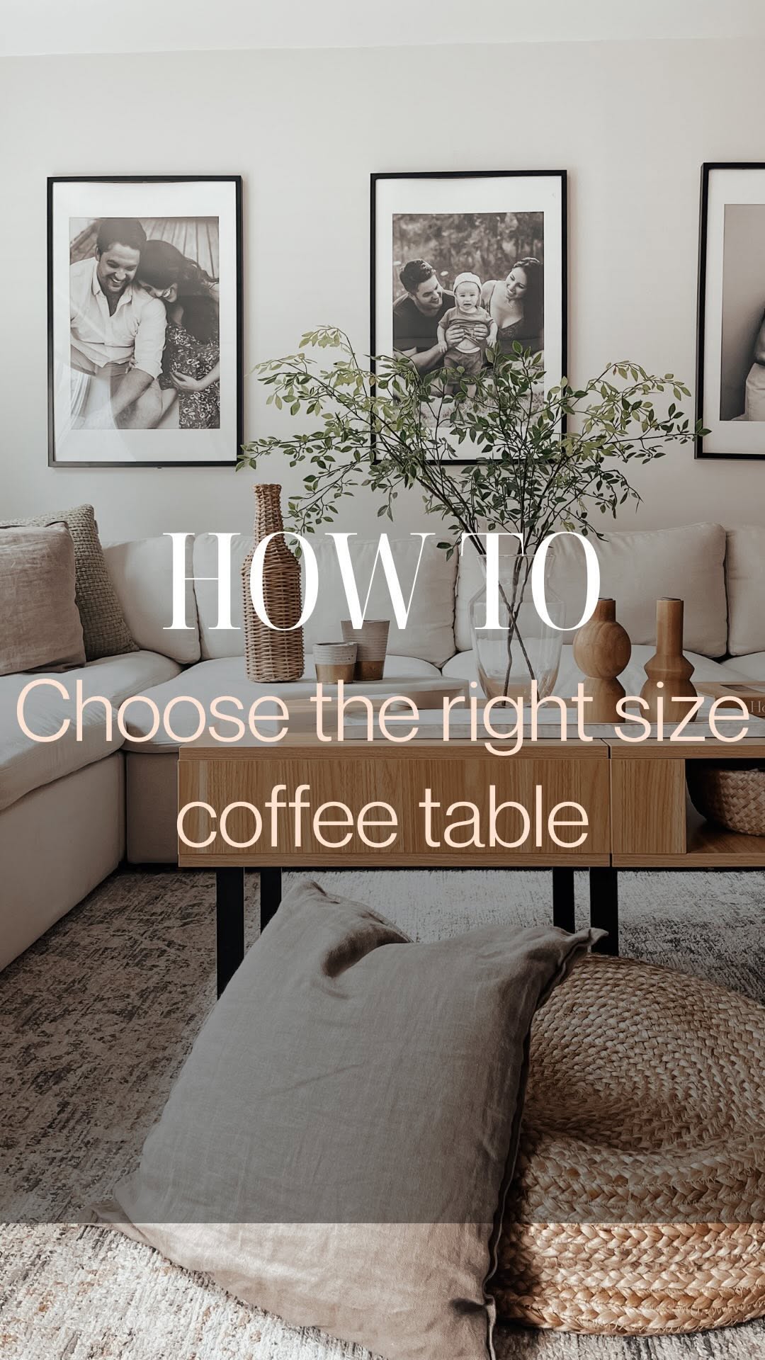 How to pick the perfect coffee table size