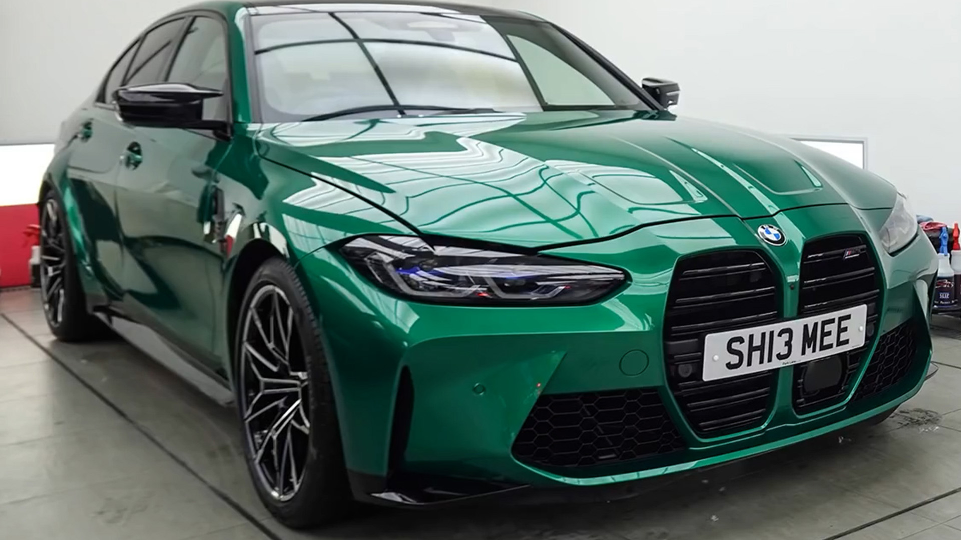 Protecting a new BMW M3 Competition with premium paint protection film