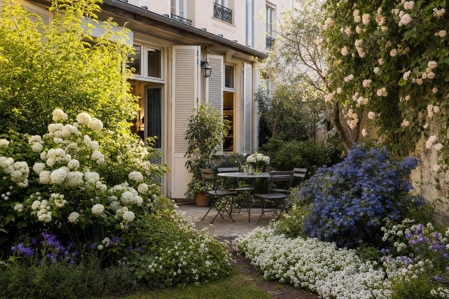 « Plante en trois étages » : hortensias, couvre-sol et rosiers ...