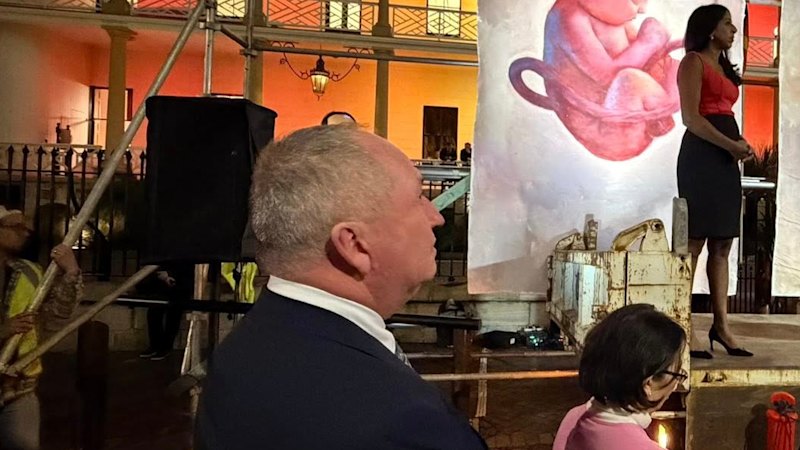 Barnaby Joyce attends anti-abortion rally ahead of controversial bill