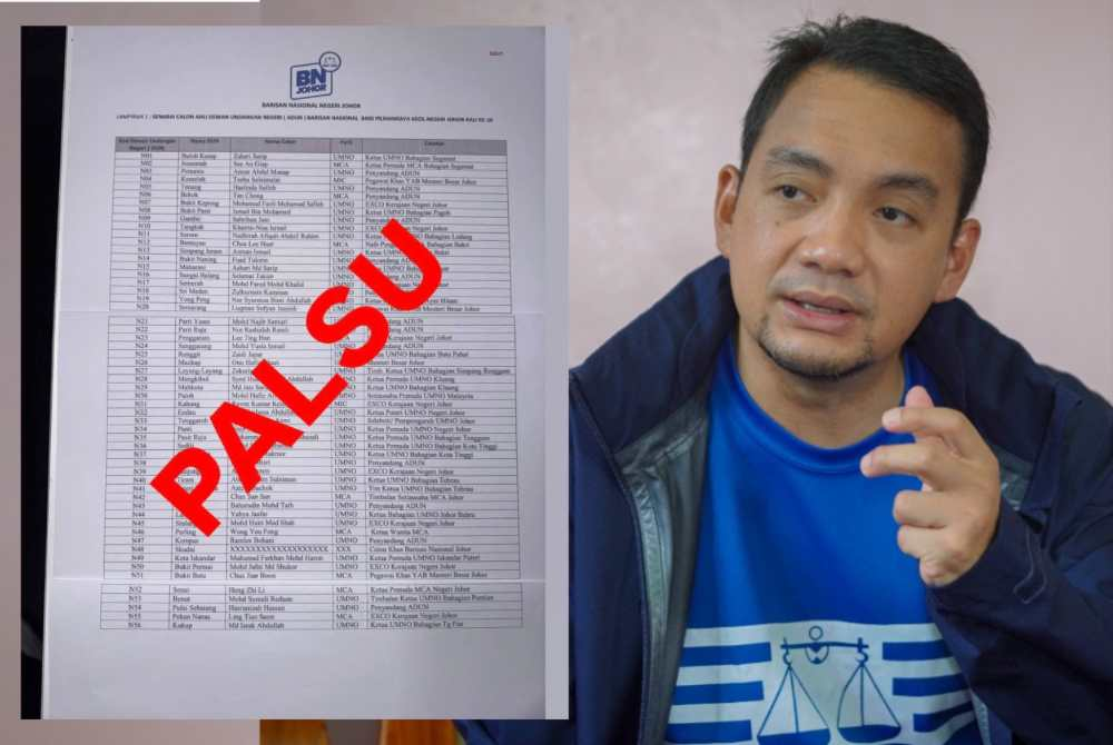 Viral BN candidate list is fake, says Onn Hafiz