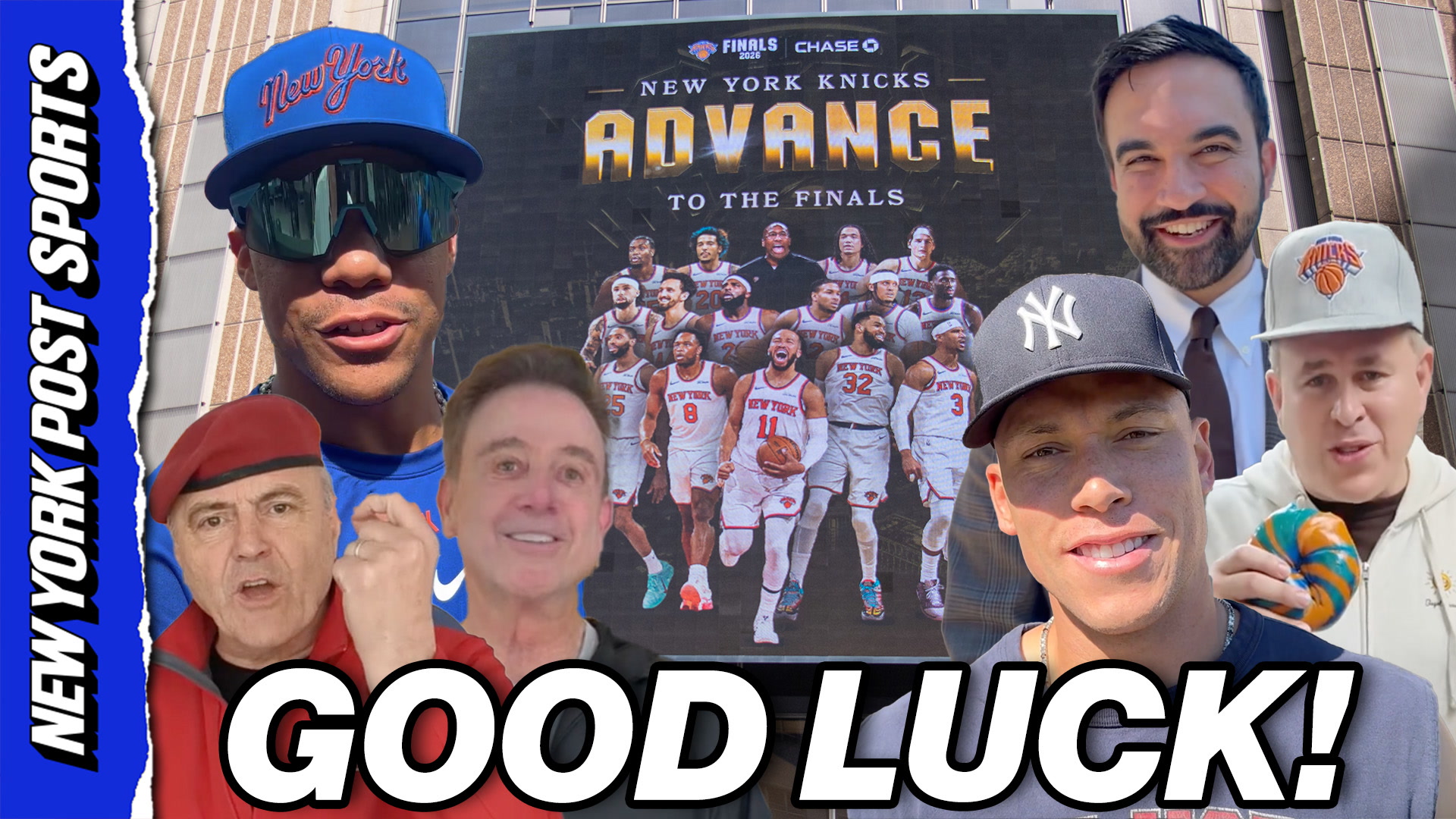 A special message to the Knicks from some of the faces of New York
