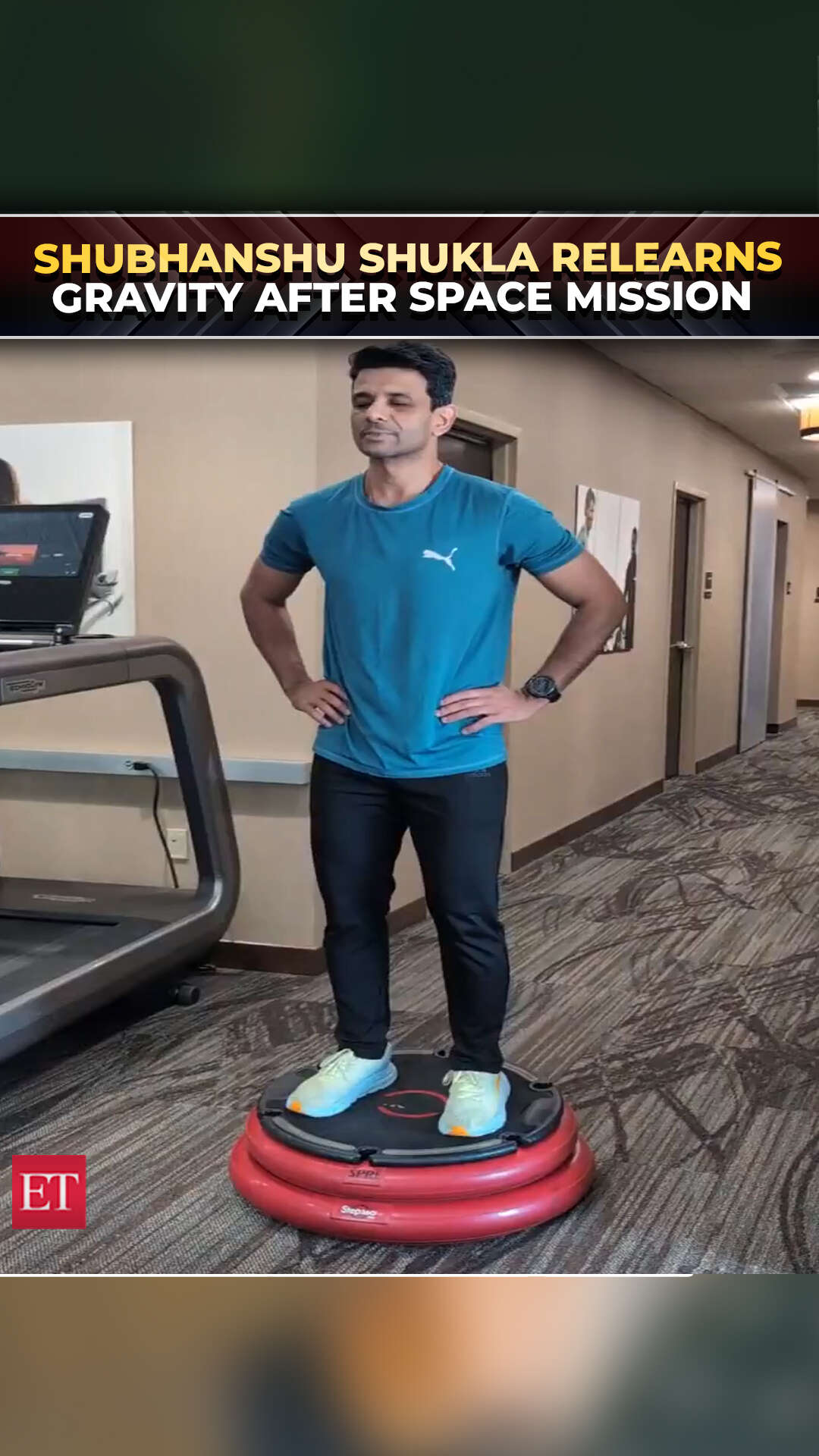Shubhanshu Shukla pushes through gravity and balance challenge, shares ...