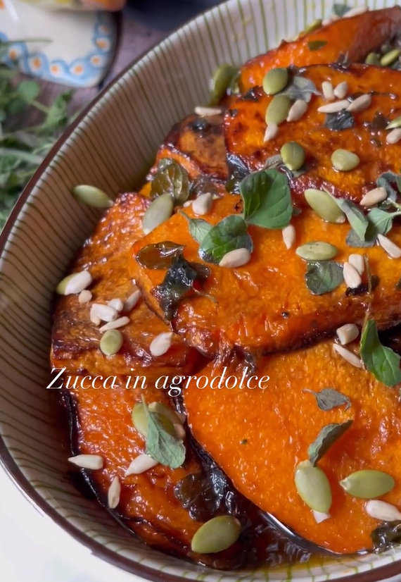 Zucca in agrodolce siciliana: ricetta tradizionale con menta e semi