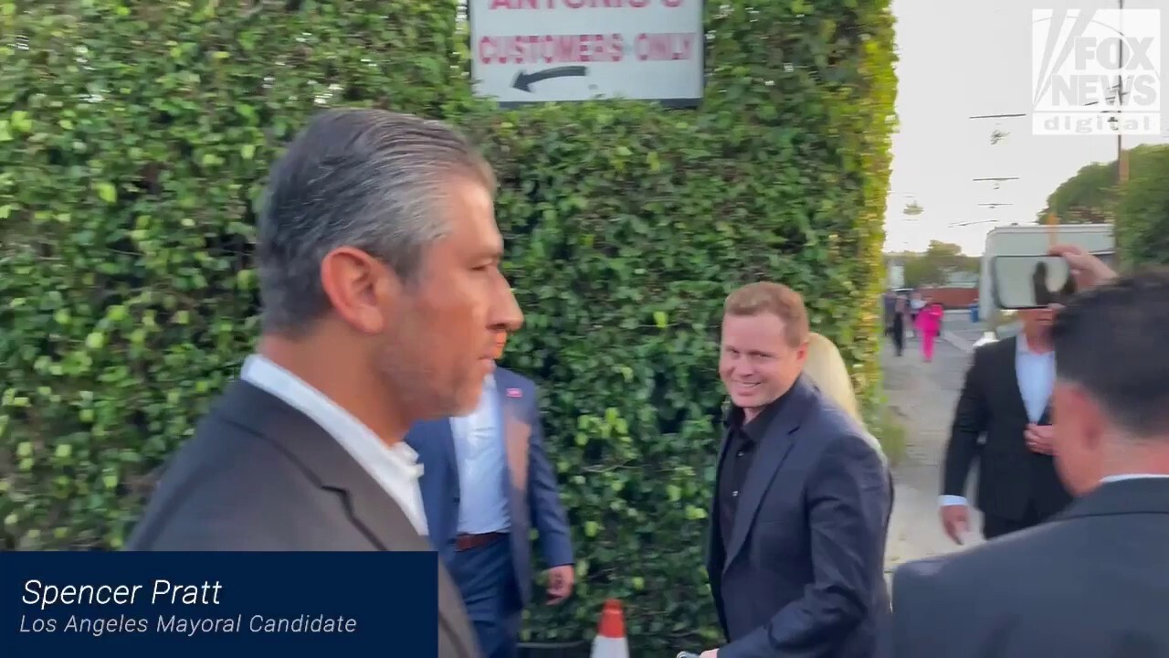 LA mayoral hopeful Spencer Pratt arrives at election watch party, says ...